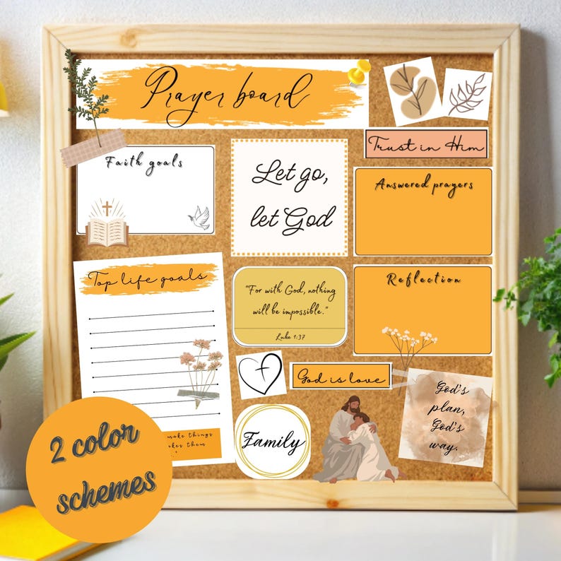 Customizable Prayer Board Kit Christian Personal Prayer Board Starter ...