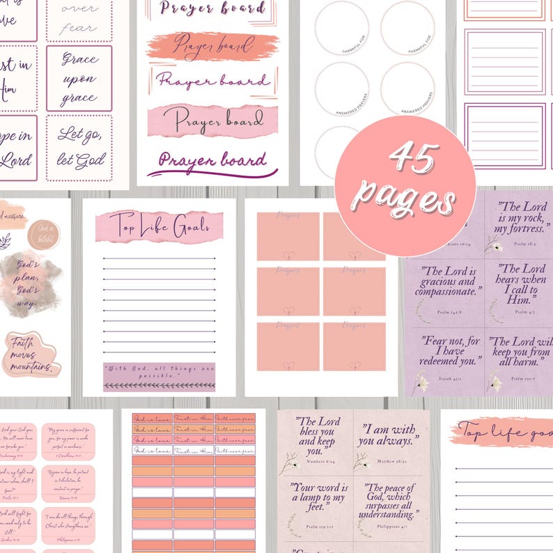 Customizable Prayer Board Kit Christian Personal Prayer Board Starter ...