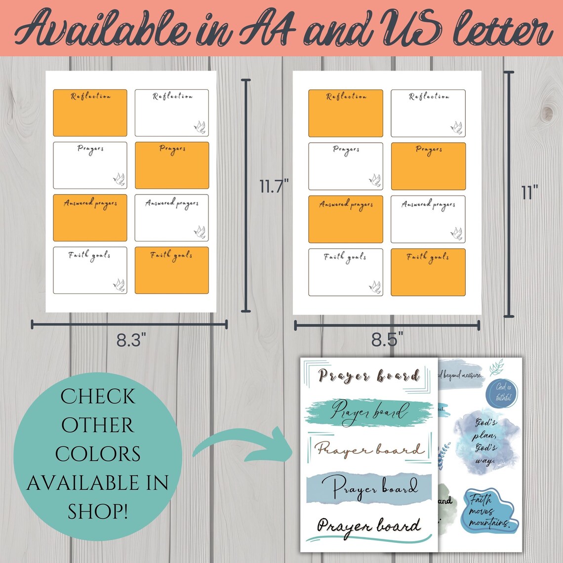 Customizable Prayer Board Kit Christian Personal Prayer Board Starter ...