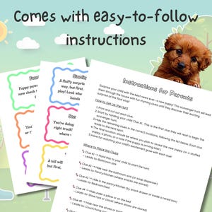 Puppy Scavenger Hunt Printable Kids Game for Children New Puppy ...