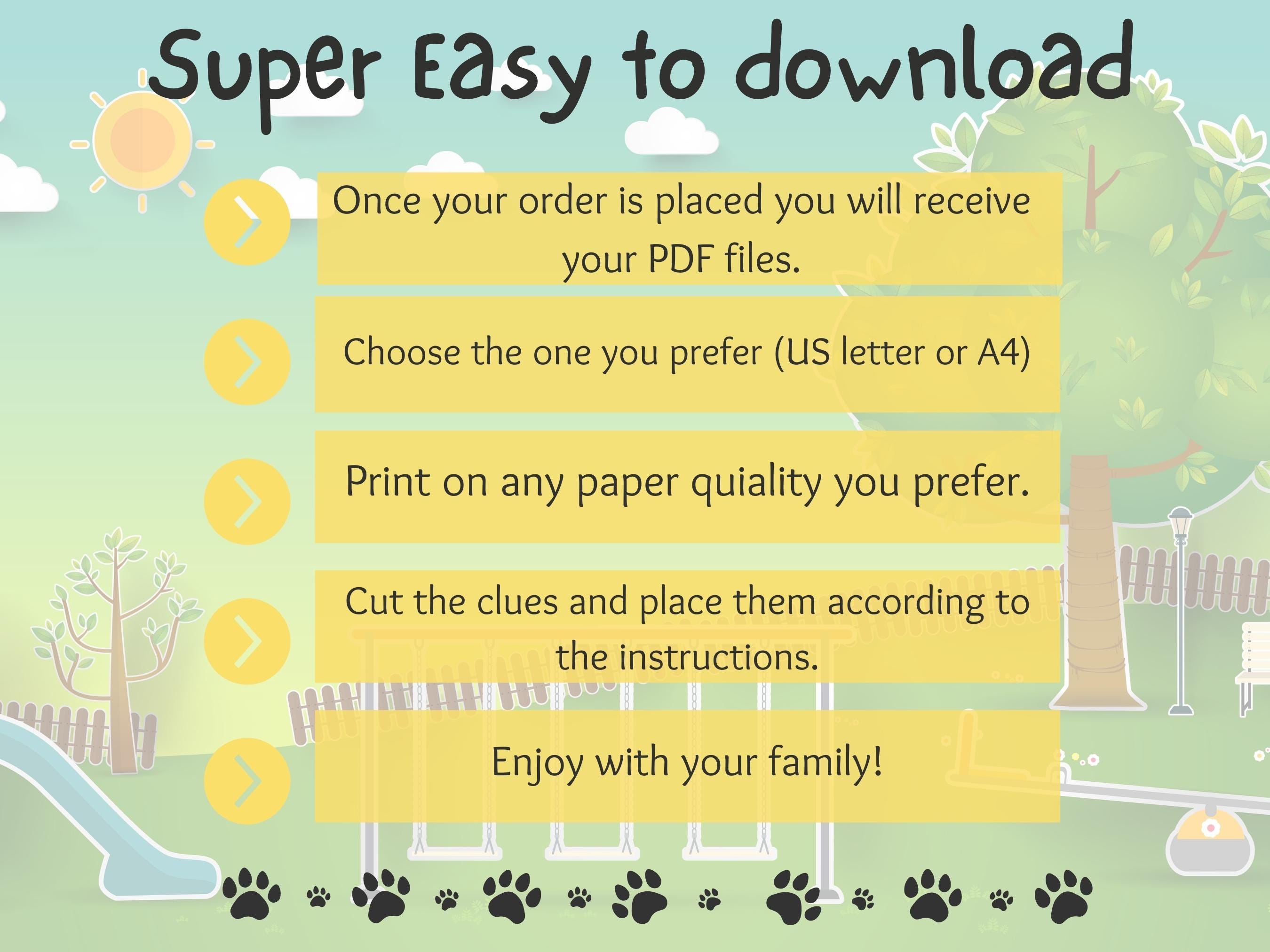 Puppy Scavenger Hunt Printable Kids Game for Children New Puppy ...