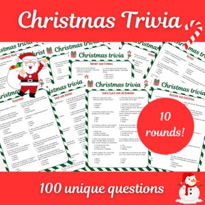 Christmas Party Game Printable Holiday Family Game Digital Download Fun ...