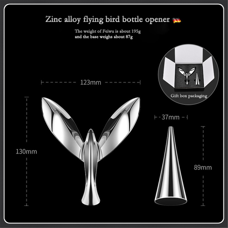 Balanced Bird Bottle Opener Creative Bar Accessories Wine and Beer ...