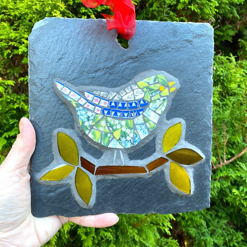 Mosaic Bird - Etsy
