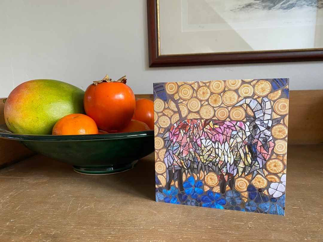 Goat Greeting Card ~ Blank Inside ~ Funny Goat Card for Birthday ...