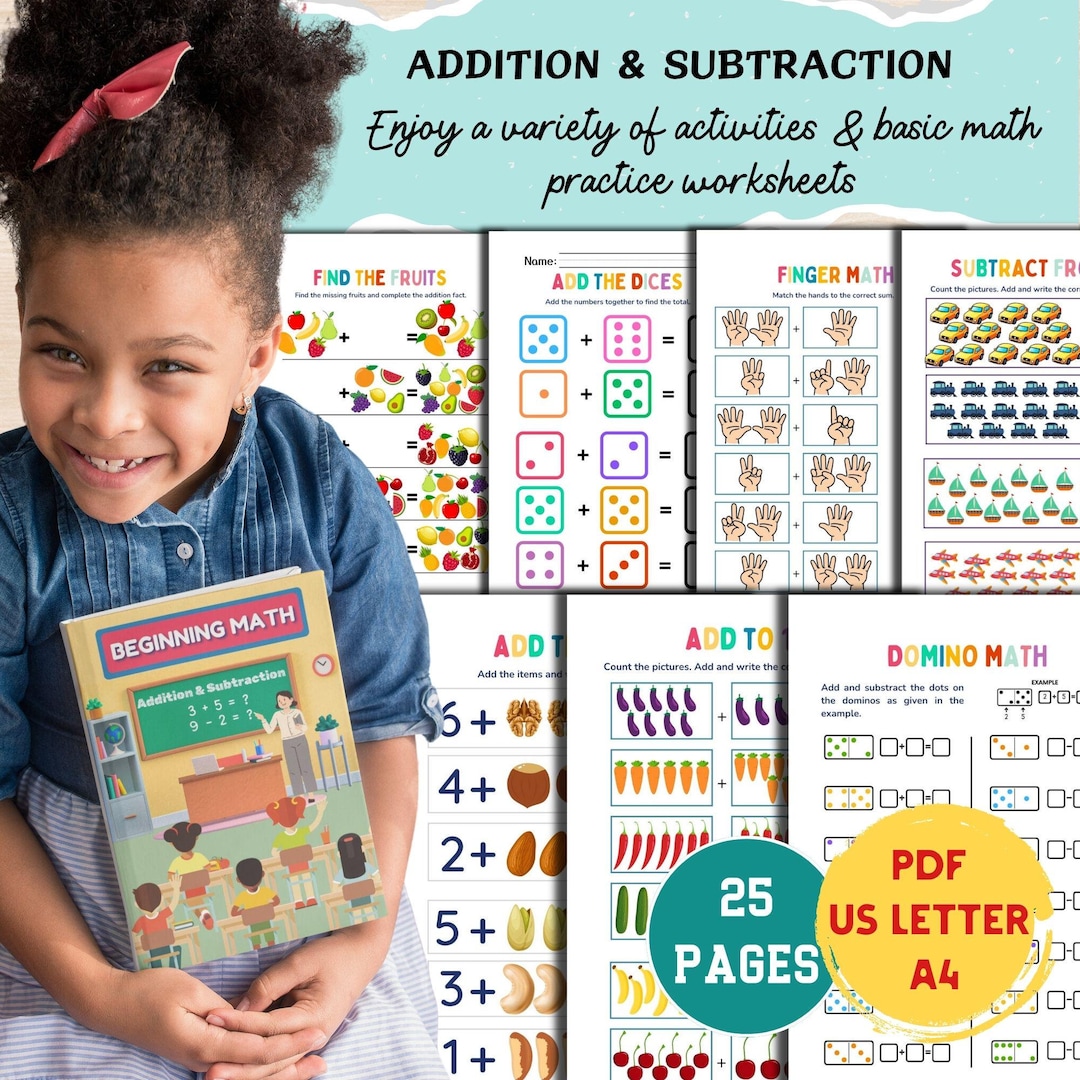 Preschool Toddler Worksheets, Montessori Printable Beginning Math ...