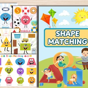 Shapes Matching Activity, Kindergarten Printable Shape Recognition ...