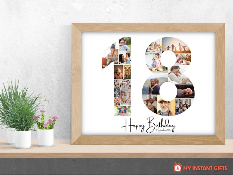 18th Birthday Photo Collage | 18th Birthday Gift | 20 Pictures | Photo ...