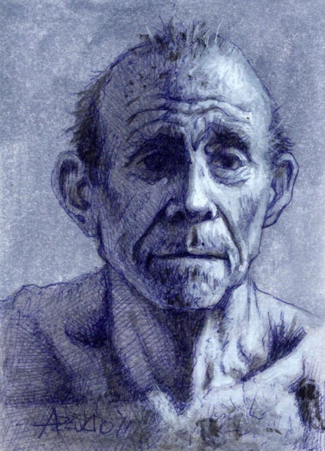 Faces of the Disenfranchised 4, Fine Art Mixed Media, Portrait Art ...