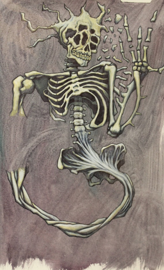 Scary Skeleton Art
