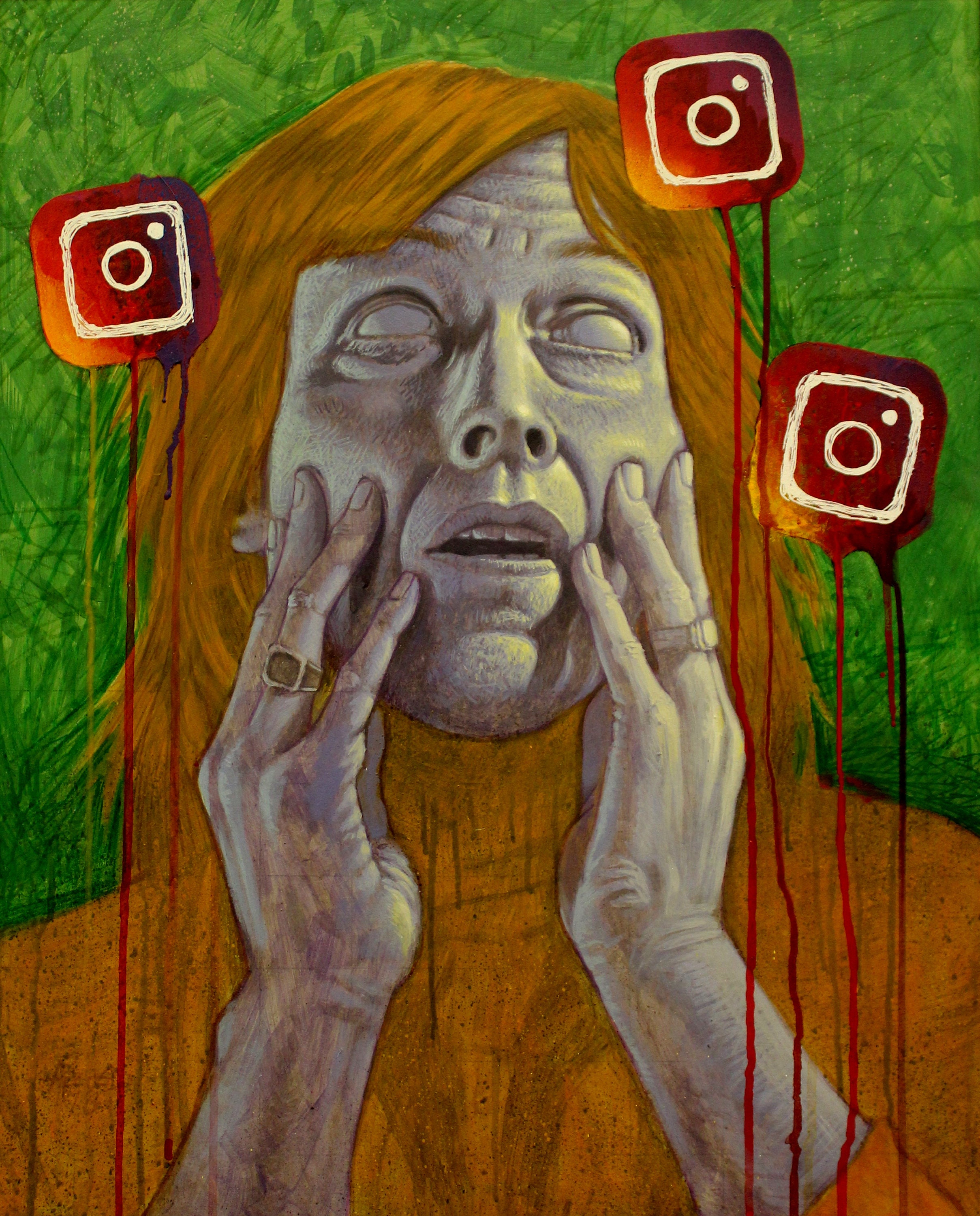 Instagram Art Print Surreal Art Social Commentary Wall Art - Etsy