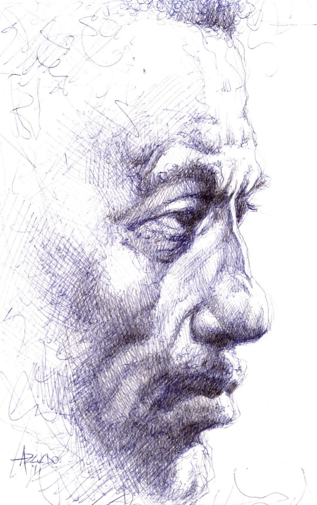 Faces of the Disenfranchised 14, Fine Art Mixed Media, Portrait Art ...