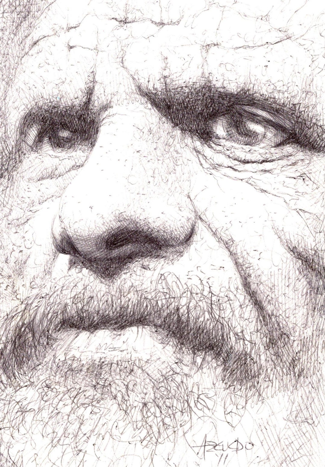 Faces of the Disenfranchised 16, Fine Art Mixed Media, Portrait Art ...