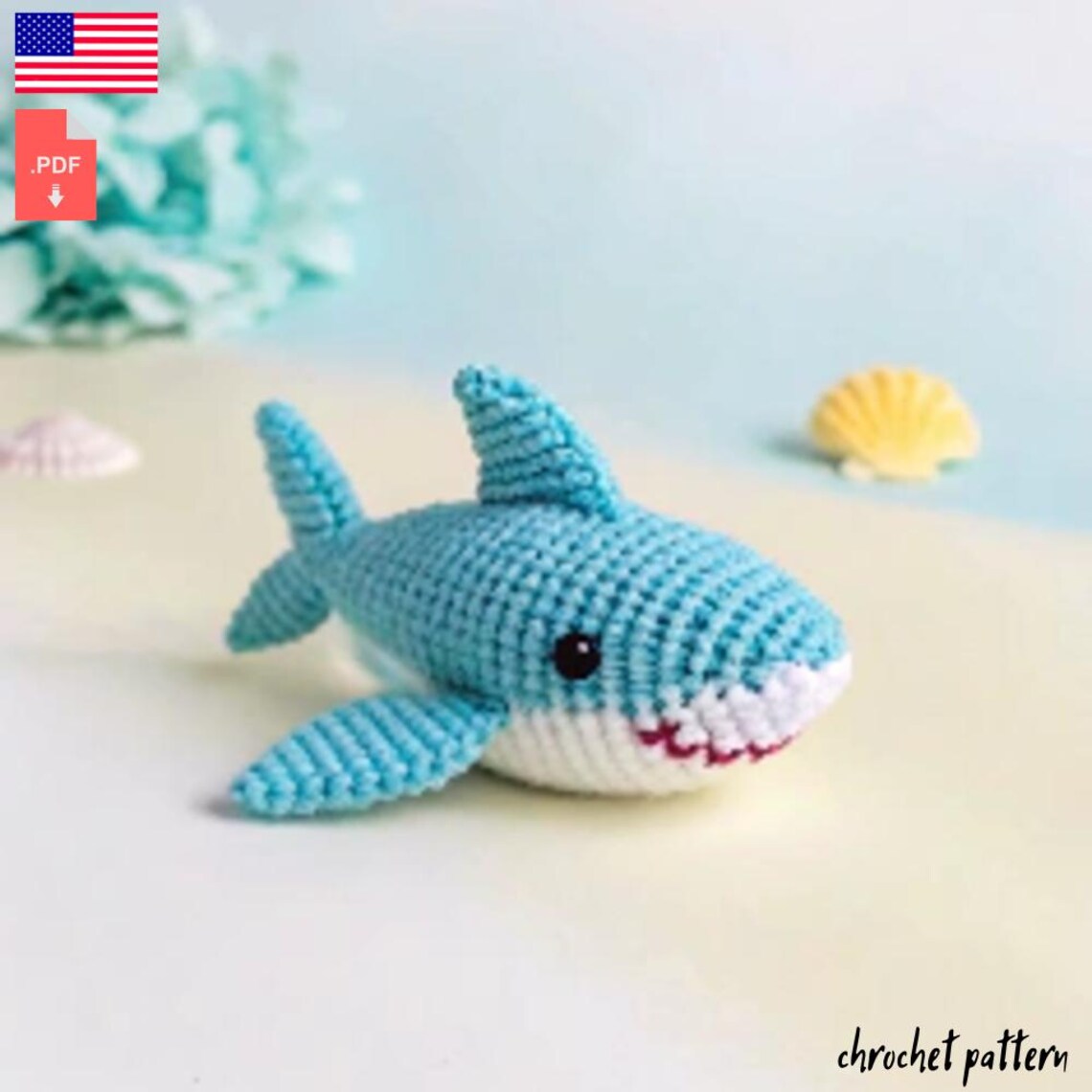 Crochet Amigurumi Baby Shark Pattern – Fun DIY Animals Tutorial ...