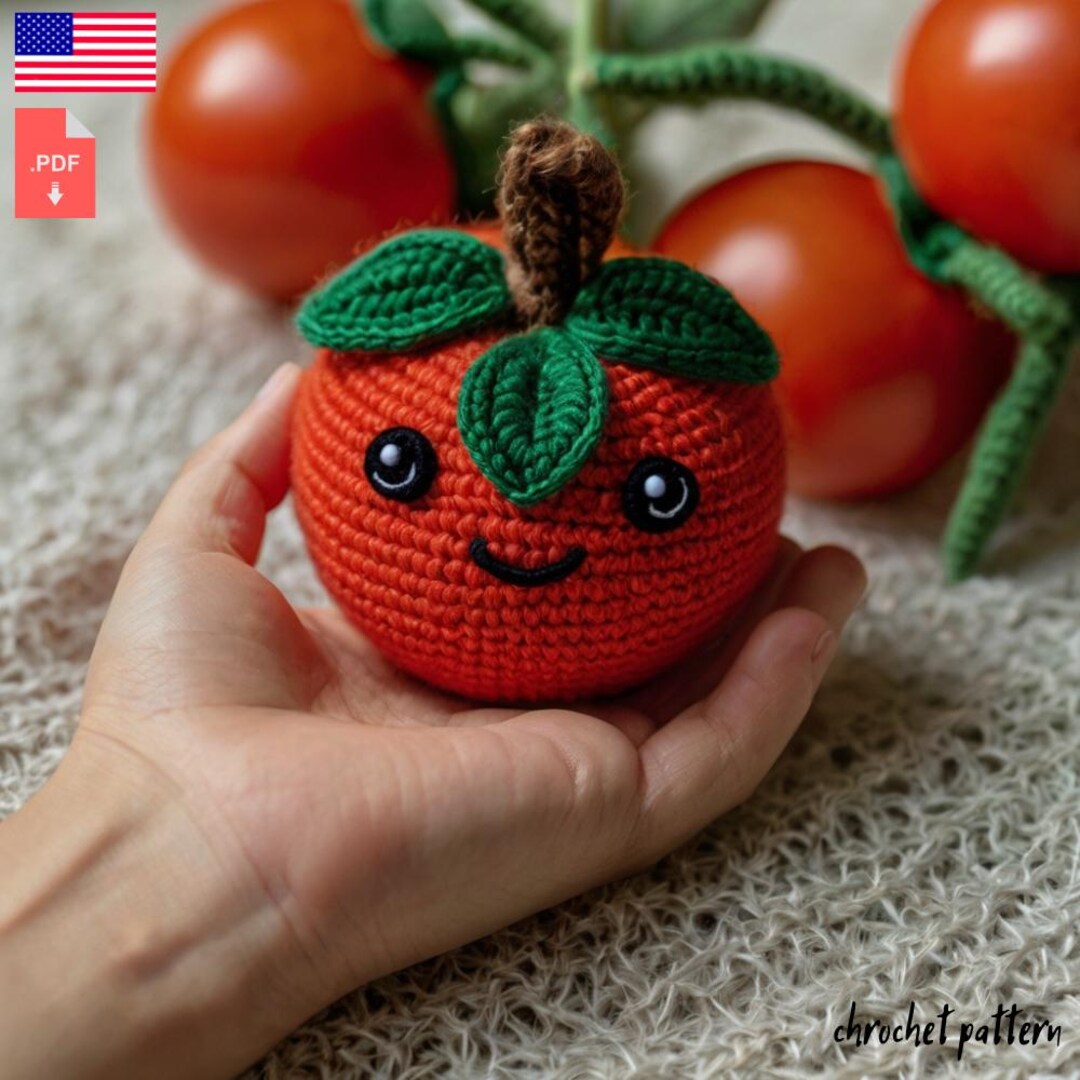 Crochet Amigurumi Tomato Pattern – Fun DIY Toy Tutorial – Digital ...