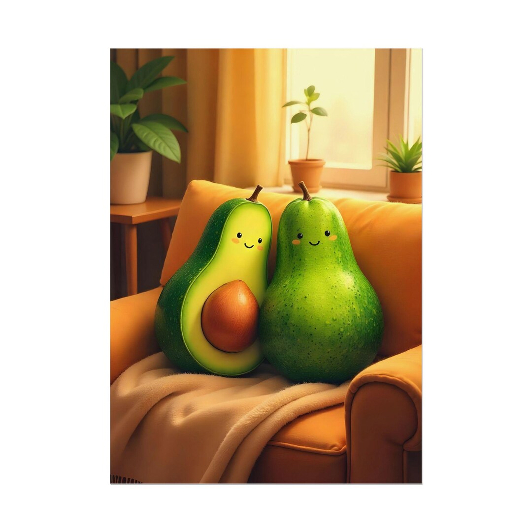 Cuddling Avocados Rolled Posters - Etsy