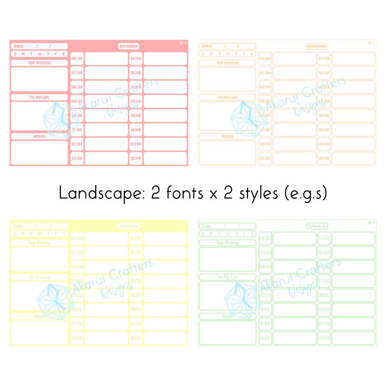 Digital/printable/fillable Undated Daily Planner - Minimalist & Simple ...