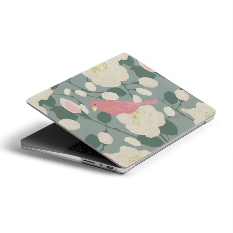 Bird MacBook Case Floral Laptop Skin, PC Cover for Mac Book Pro 16, 15 ...