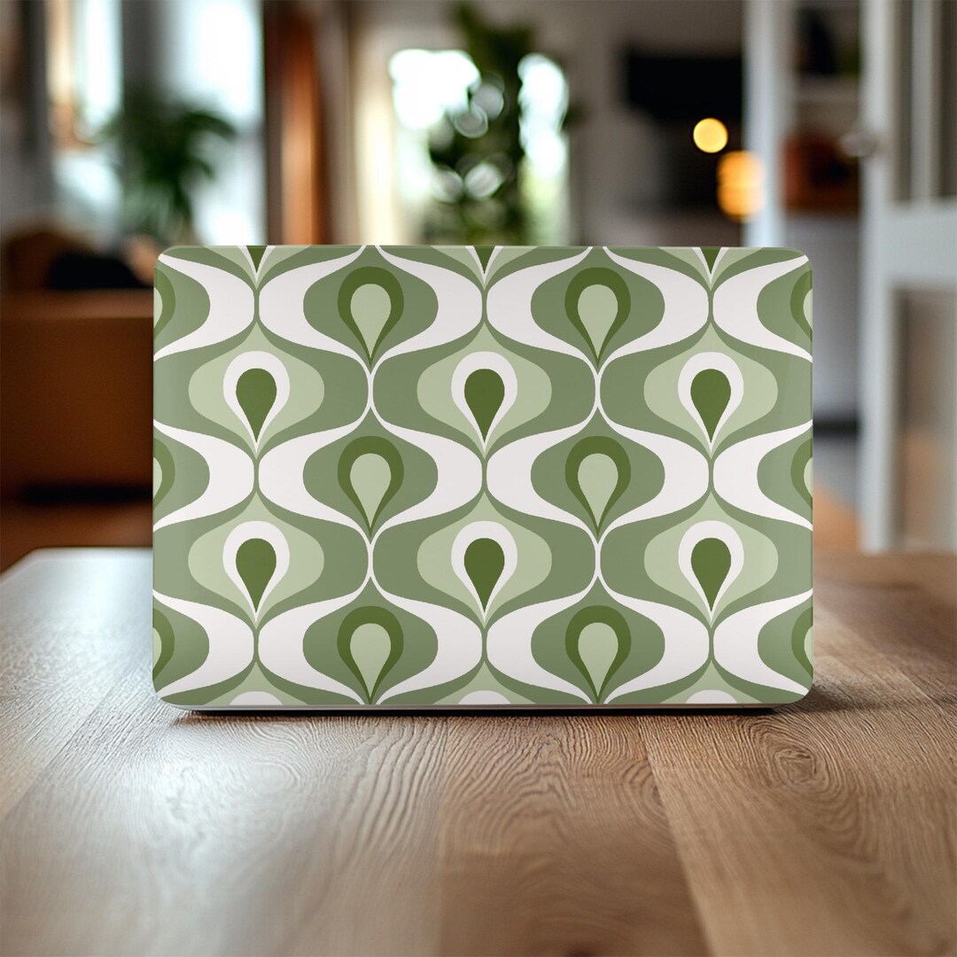Retro MacBook Case Laptop Skin, Mid-century Cover for MacBook Pro 16 ...