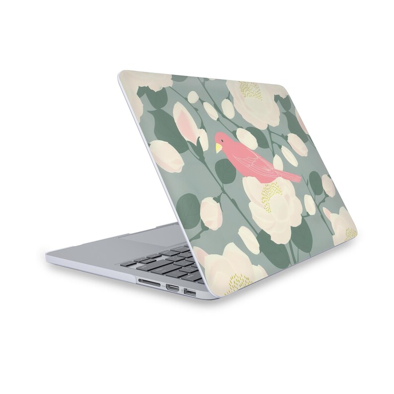 Bird MacBook Case Floral Laptop Skin, PC Cover for Mac Book Pro 16, 15 ...