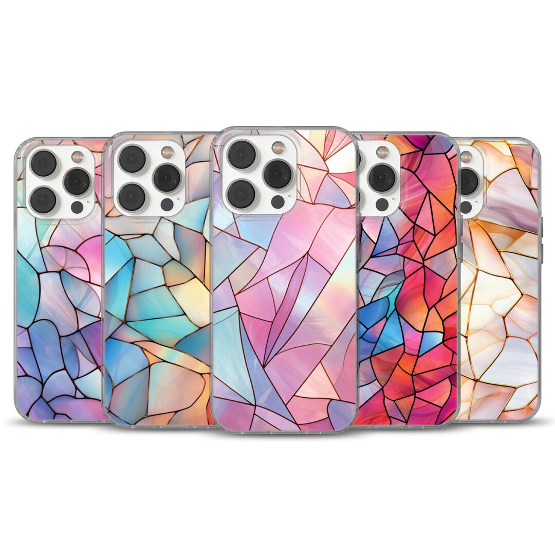 Mosaic Phone Case Pastel Color Cover for Samsung Galaxy S24 FE S23 A16 ...