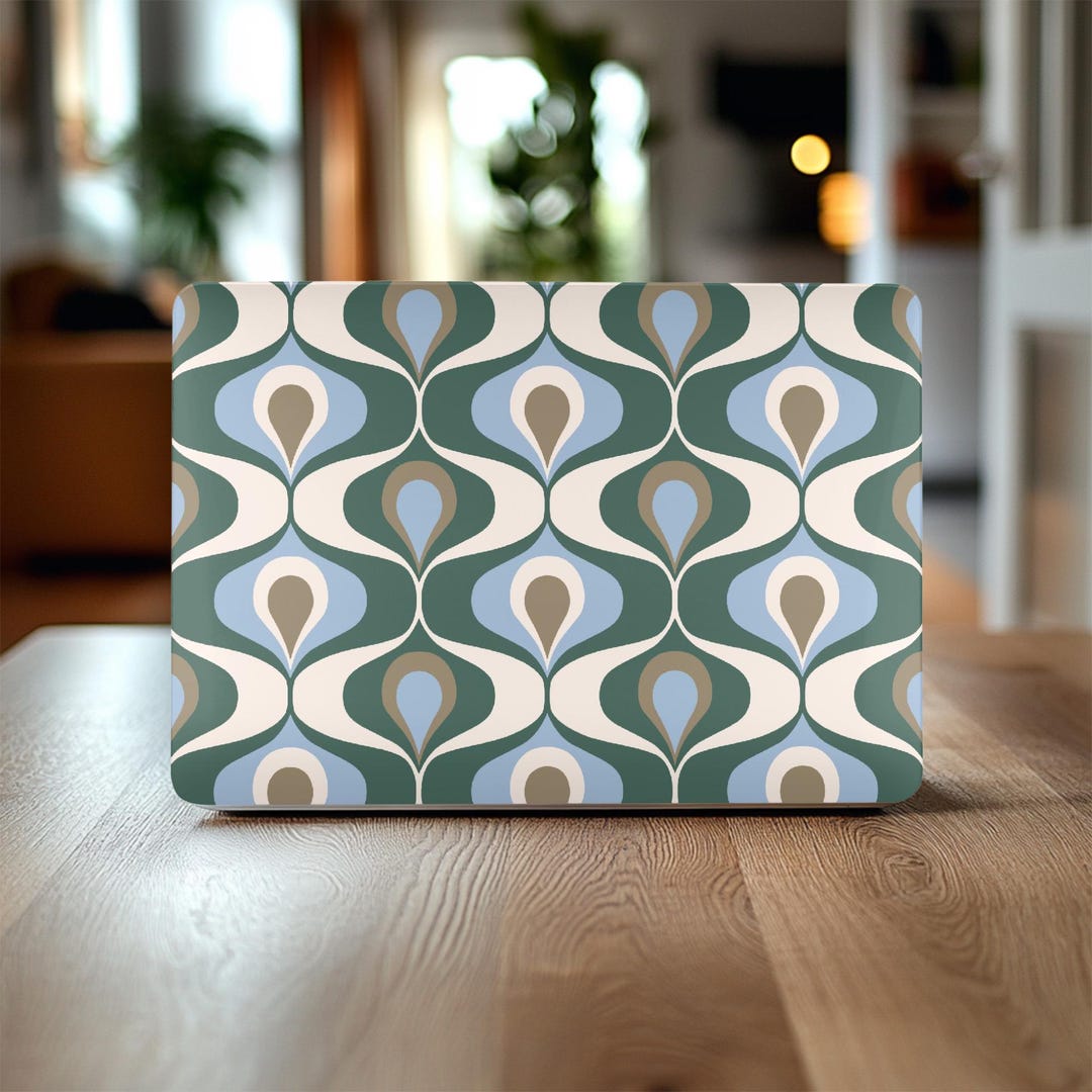 Retro MacBook Case Mid Century Laptop Skin, Cover for MacBook Pro 16 ...