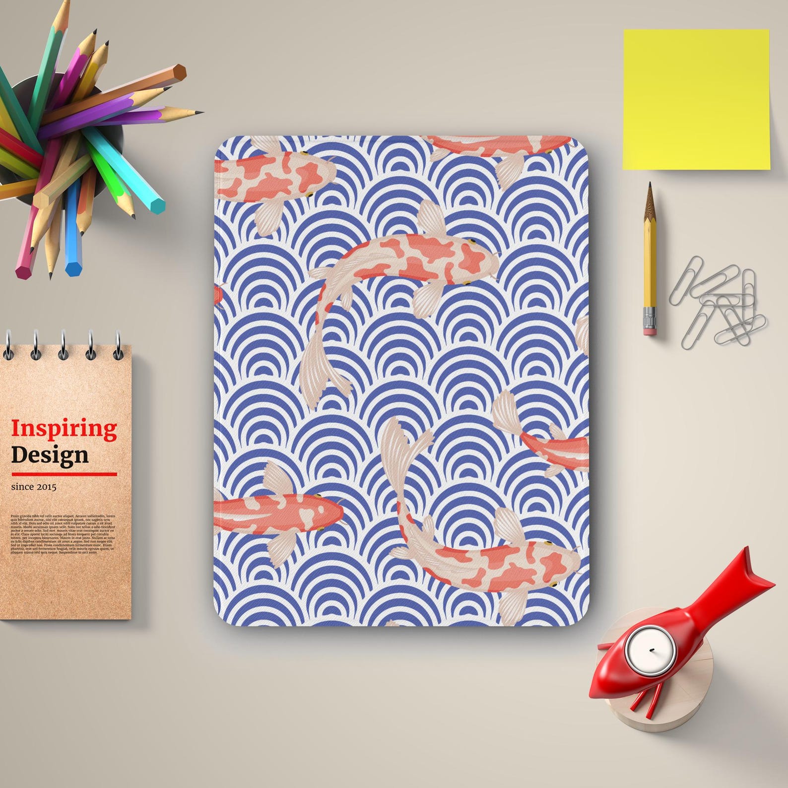 Koi Fish iPad Case Japanese Cover for iPad 12.9, 10.9, iPad Pro 13 ...