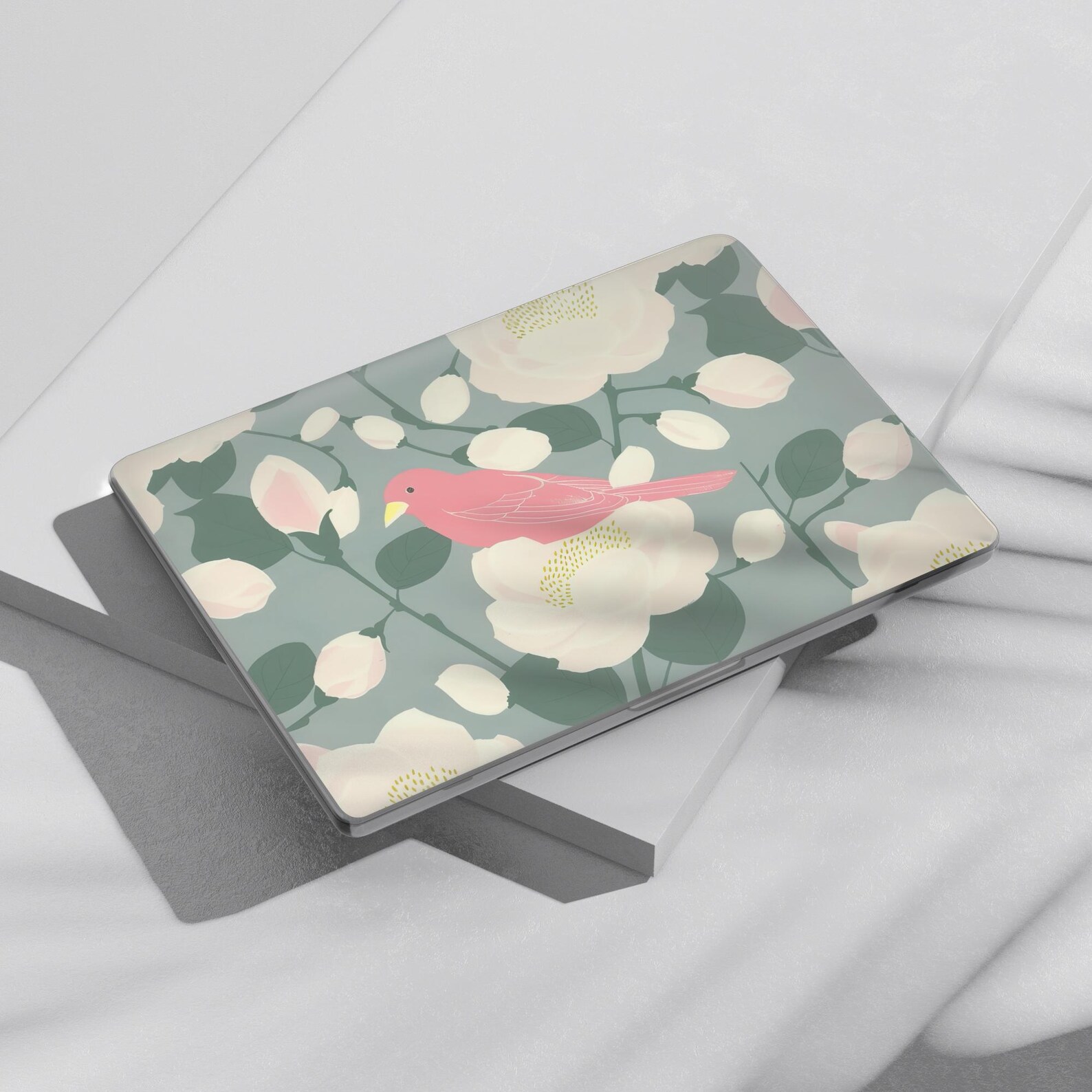 Bird MacBook Case Floral Laptop Skin, PC Cover for Mac Book Pro 16, 15 ...