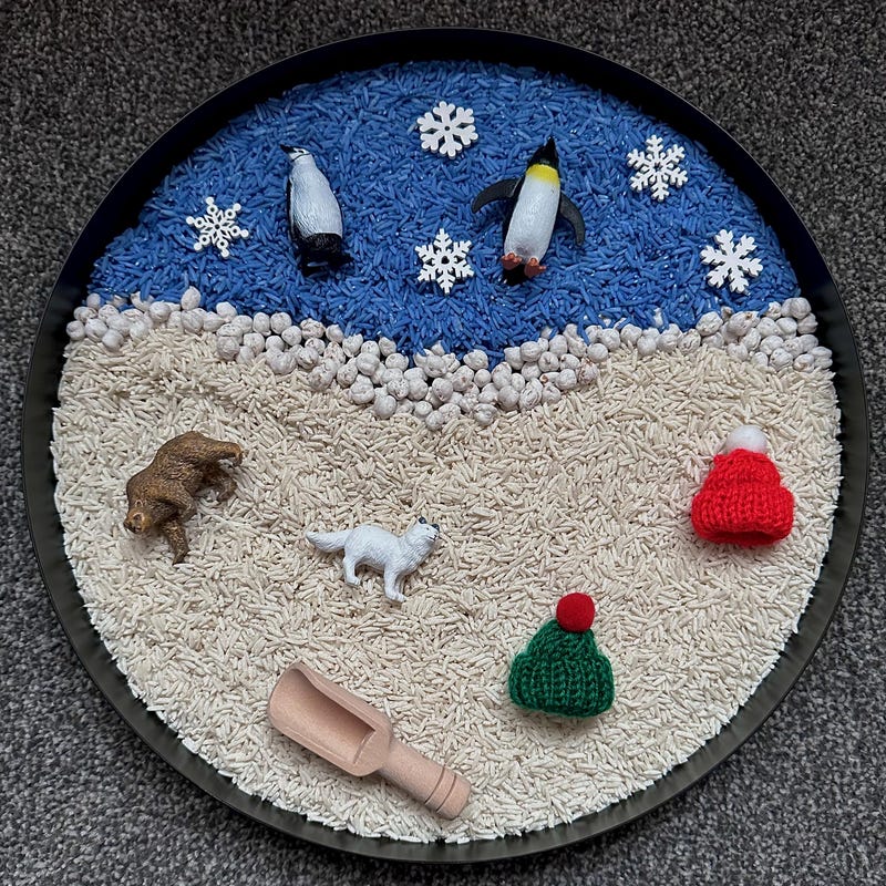 Winter Tuff Tray - Etsy UK
