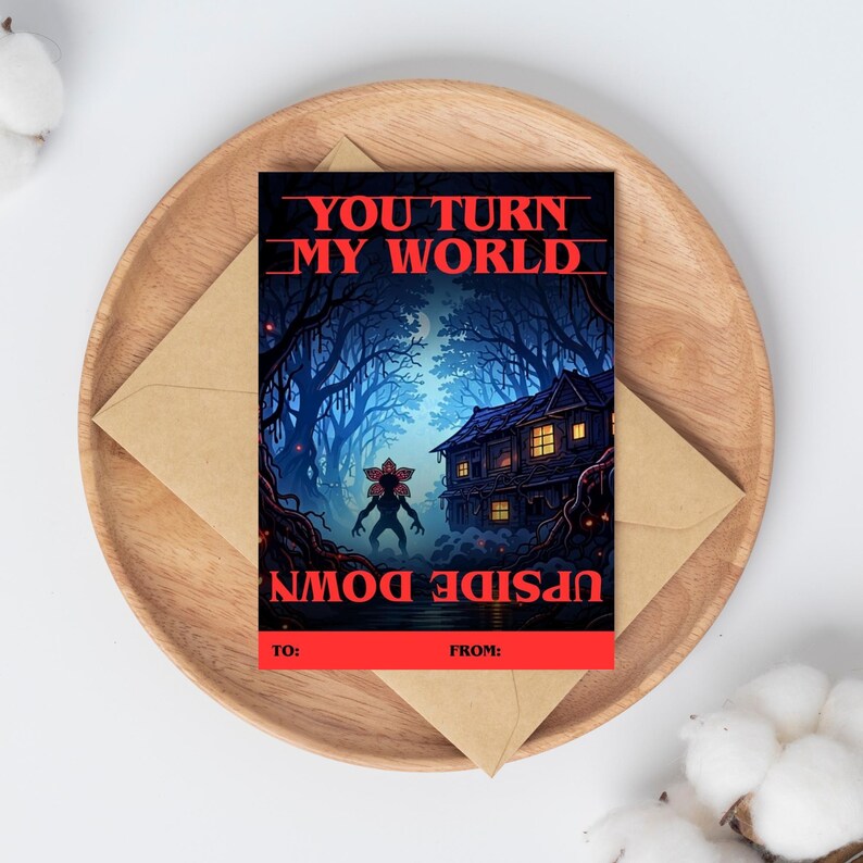 Printable Stranger Things Birthday Cards - Etsy