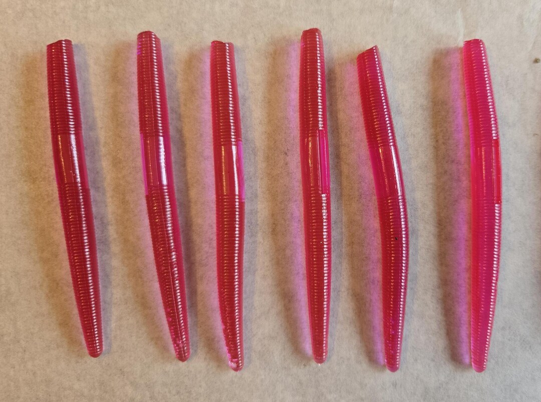 Light Red Senko Lure - Soft Plastic - Etsy