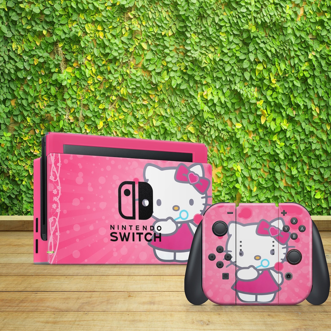 Nintendo Switch Skin Cute Hello Kitty Custom Switch OLED Vinyl Skin ...
