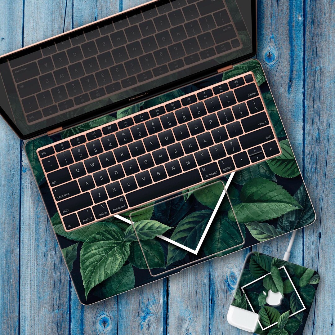MacBook Skin Tropical Leaf Custom Laptop MacBook Vinyl Skin Foliage ...