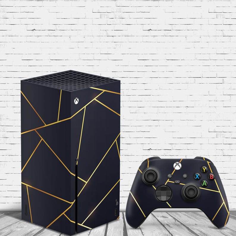 Abstract Blue Gradient Vinyl Skin Full Wrap Decal for Xbox Series X ...