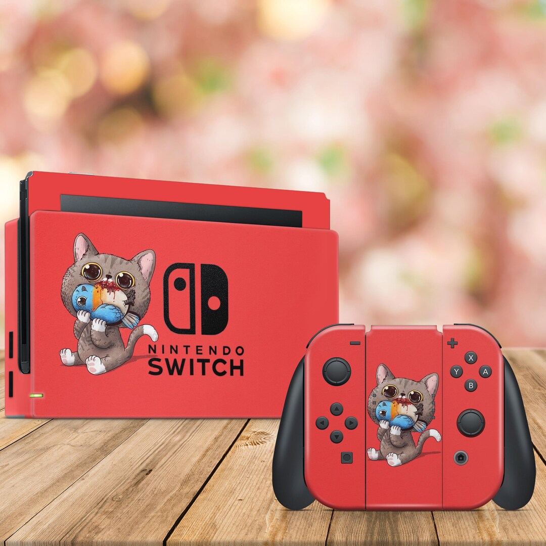 Cat Nintendo Switch Skin: Custom Vinyl Decal for Switch OLED & Joy-con ...