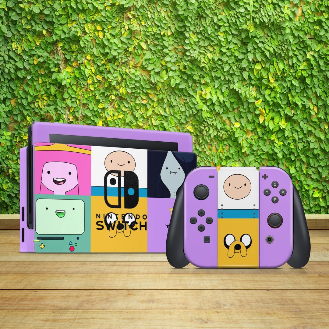 Nintendo Switch Skin Adventure Time Custom Switch OLED Vinyl Skin ...