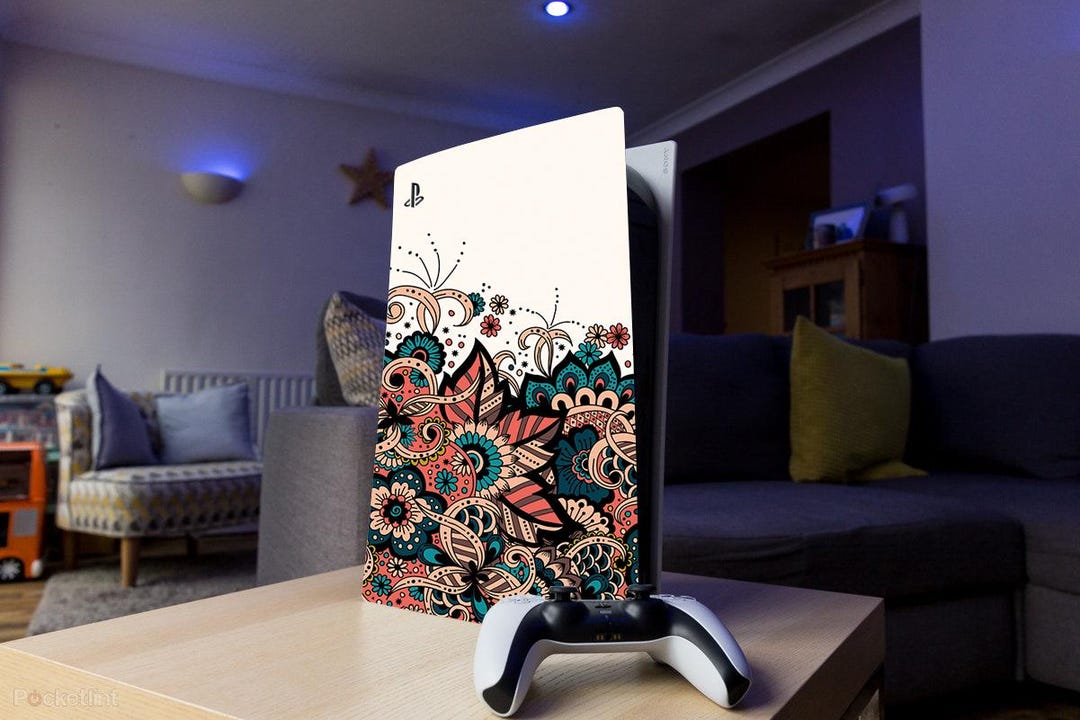 Colorful PS5 Skin With an Abstract Floral Pattern. Bring a Touch of ...