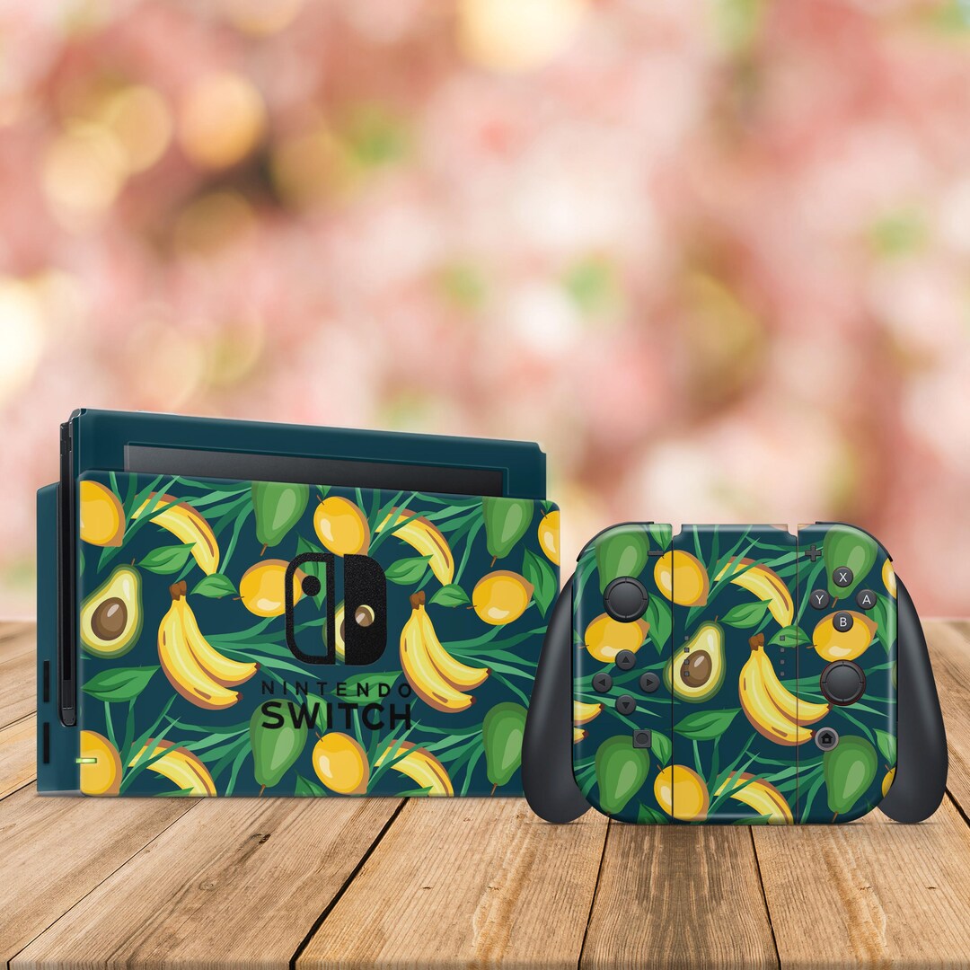 Nintendo Switch Skin Cute Banana Avocado Switch OLED Custom Vinyl Skin ...