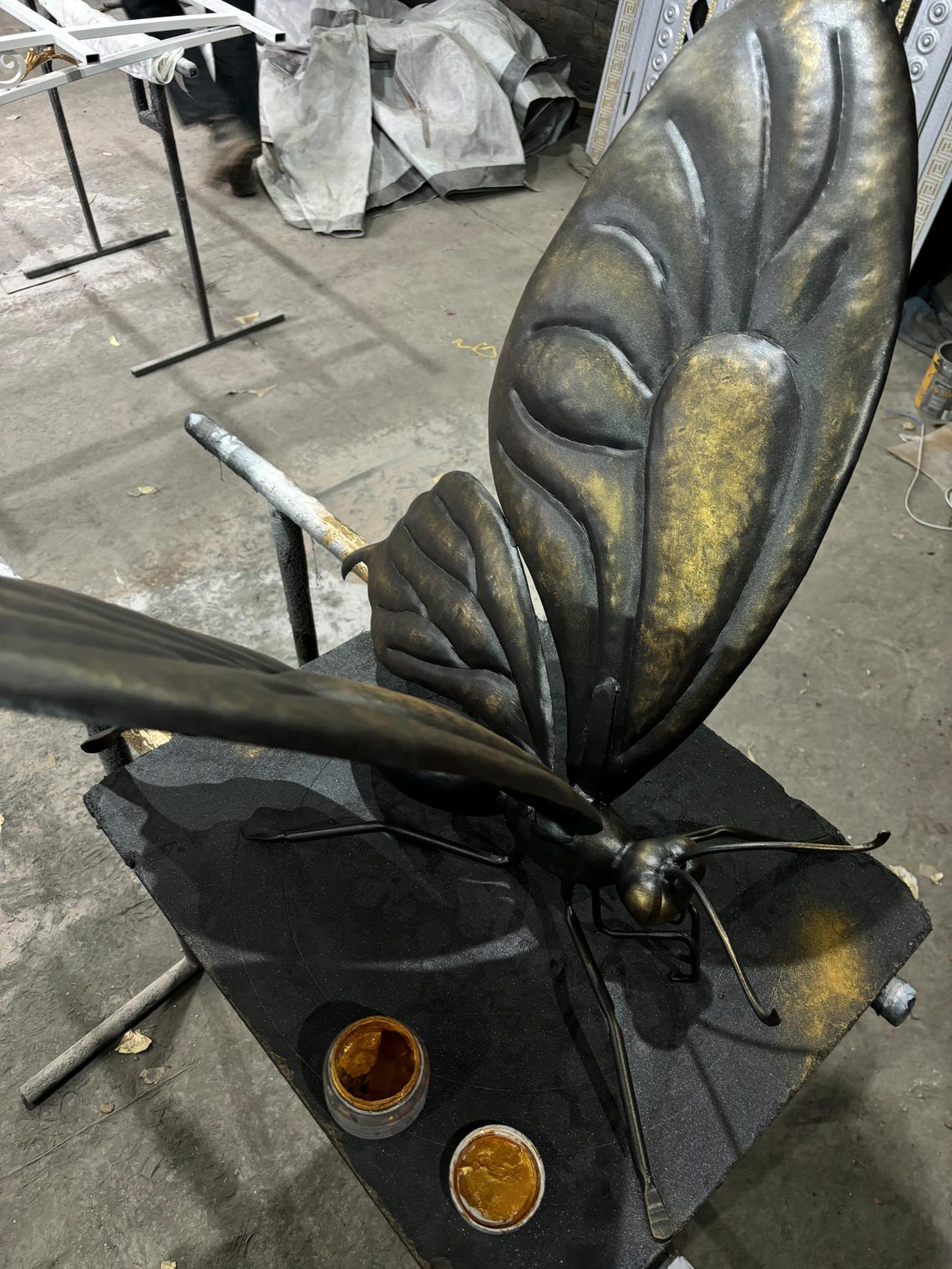 Handcrafted Metal Butterfly Sculpture - This Stunning Butterfly is ...