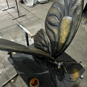 Handcrafted Metal Butterfly Sculpture - This Stunning Butterfly is ...