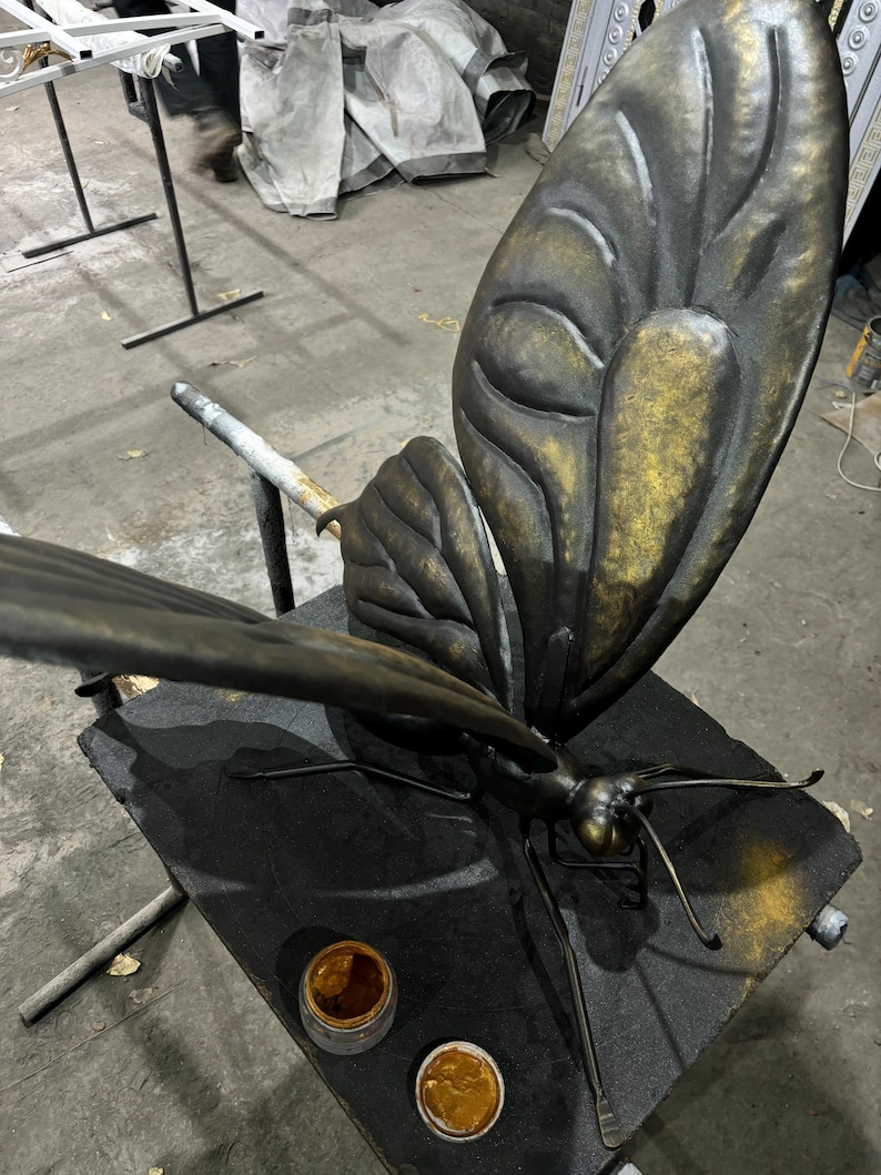 Handcrafted Metal Butterfly Sculpture - This Stunning Butterfly is ...