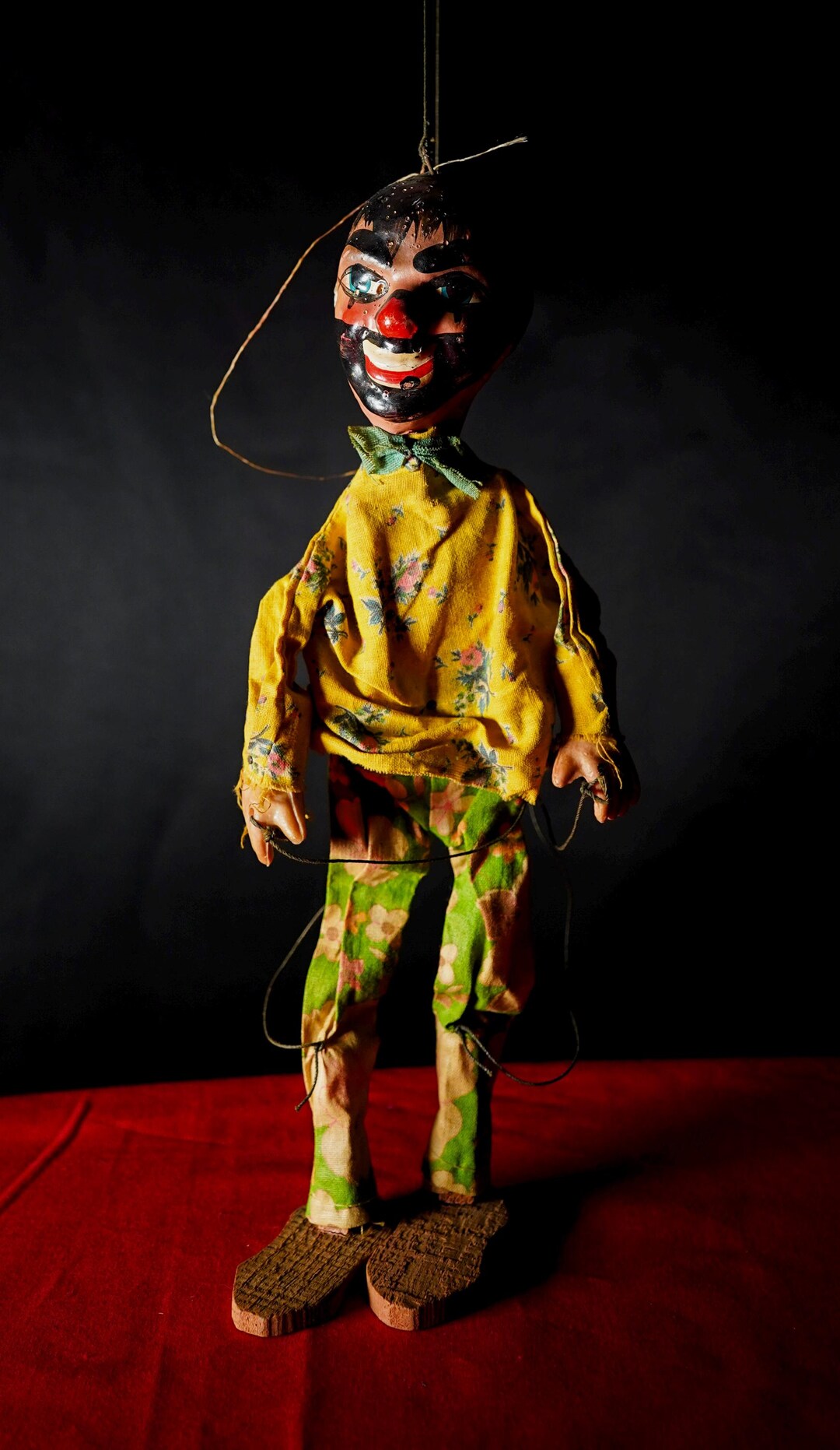 Caution: Uncomfortable Feeling Around This Puppet Vintage Mexican Clown ...