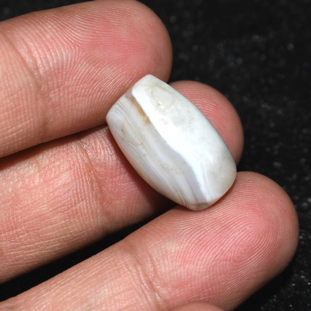Rare Ancient Central Asian Banded Agate Stone Bead - Etsy