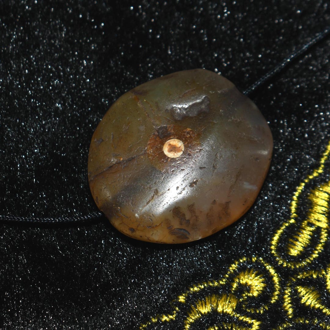 Genuine Ancient Greco Bactrian Agate Stone Bead With Rare Color in Good ...