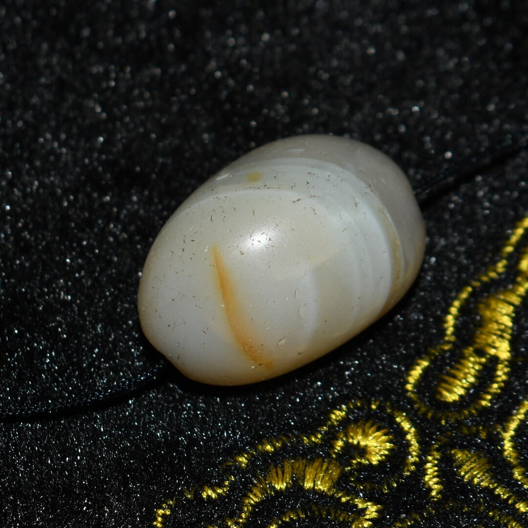 Ancient Greco Bactrian Banded Agate Stone Bead in Good Condition From ...