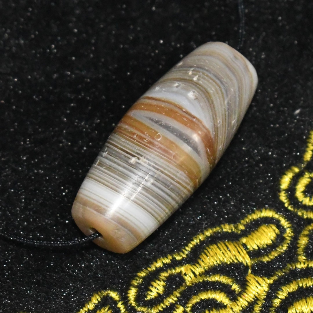 Large Ancient Greco Bactrian Agate Stone Bead With Eye in Good ...
