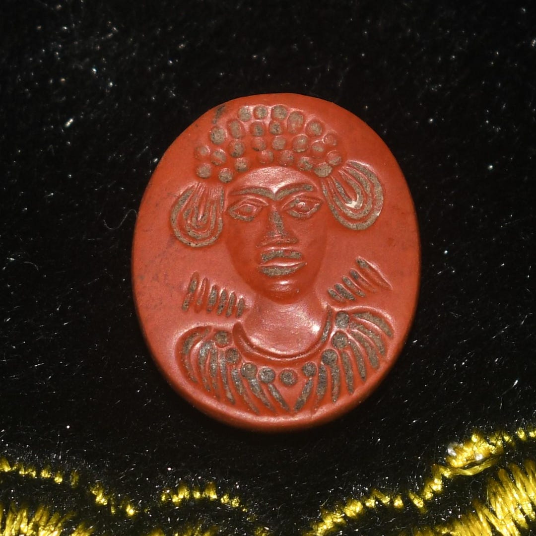 Genuine Ancient Hellenistic Greek Jasper Stone Intaglio Seal Depicting ...