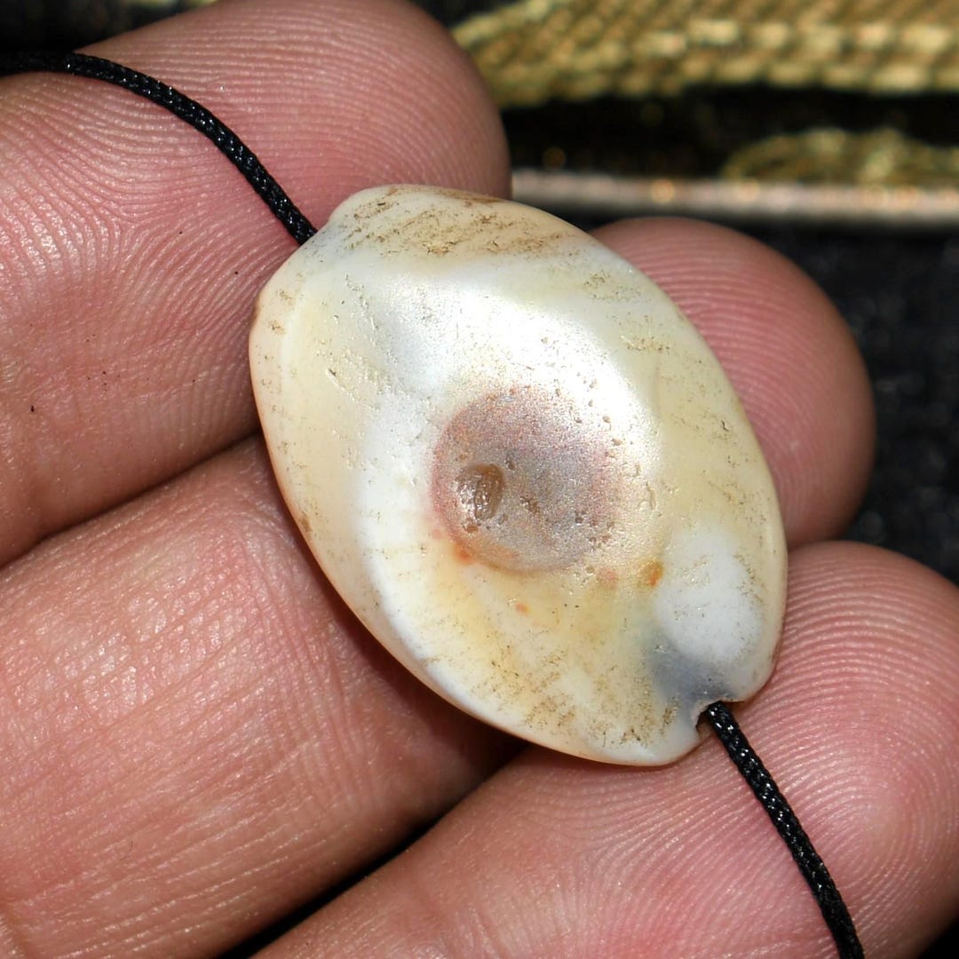 Rare Ancient Greco Bactrian Banded Agate Stone Bead With Eye in Good ...