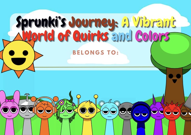 Sprunki's Journey: A Vibrant World of Quirks and Colors - Etsy