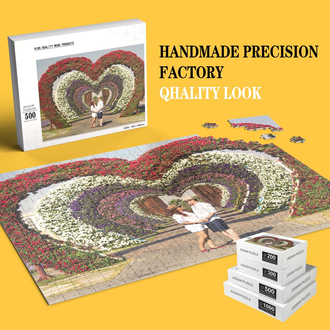 Picture Puzzle 500 Piece, Custom Jigsaw for Her, Personalised Jigsaw ...